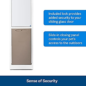 PetSafe Sliding Glass Cat and Dog Door Insert - Great for Rentals and Apartments - Small, Medium, Large Pets - No Cutting DIY Installation