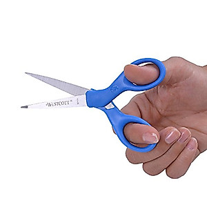 Wescott All Purpose Preferred Stainless Steel Scissors, 5", Blue