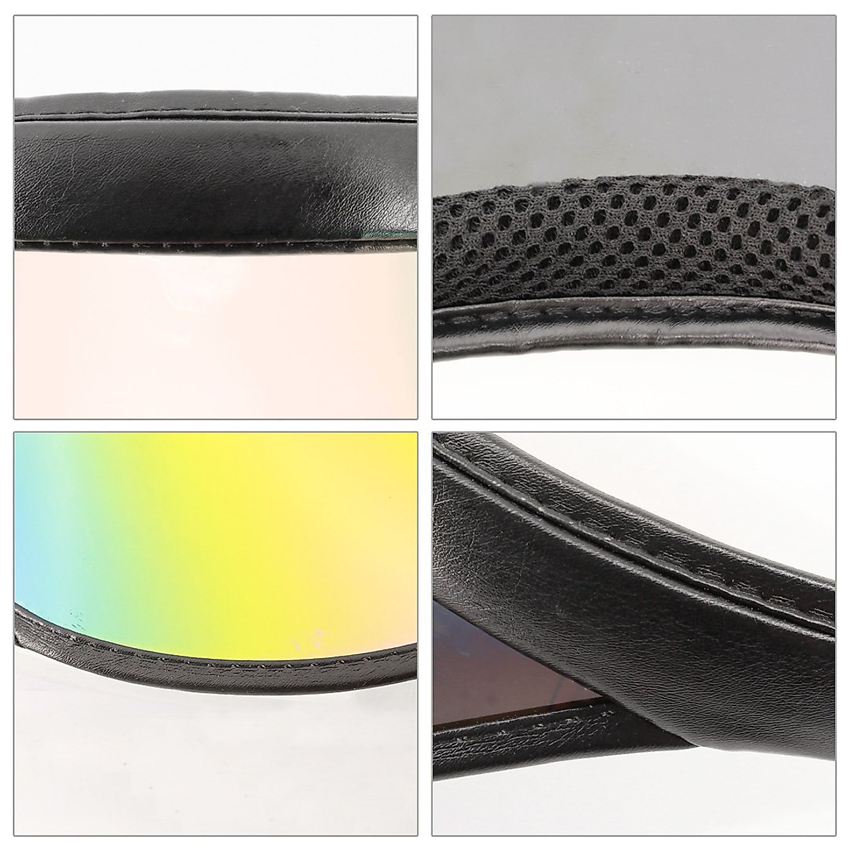 Women Sun Visors Hologram Wide Brim Thicker Sweatband UV Protective Sportswear Visors Sunhat