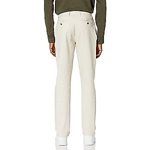 Amazon Essentials Men's Athletic-Fit Casual Stretch Chino Pant (Available in Big & Tall), Stone, 40W x 32L