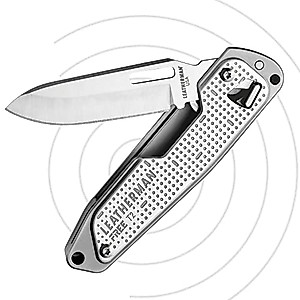 LEATHERMAN, FREE T2 Multitool and EDC Pocket Knife with Magnetic Locking and One Hand Accessible Tools, Made in the USA