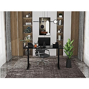 ESpefy Dual Motor Standing Desk Frame- Heavy Duty Electric Desk Frame Legs, Adjustable Desk Frame, Sit Stand Desk Frame for 43''-70'' Desktop, Home& Office DIY Workstation