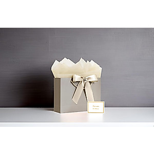 JMANNI Gift Bags, 1PCS Gift Bags Large with Ribbon and 1 Greeting Cards 2 Tissue Paper, Portable Paper Gift Bag with Handles, Birthday Gift Bags,Present Bags for Wedding Party Mothers Day