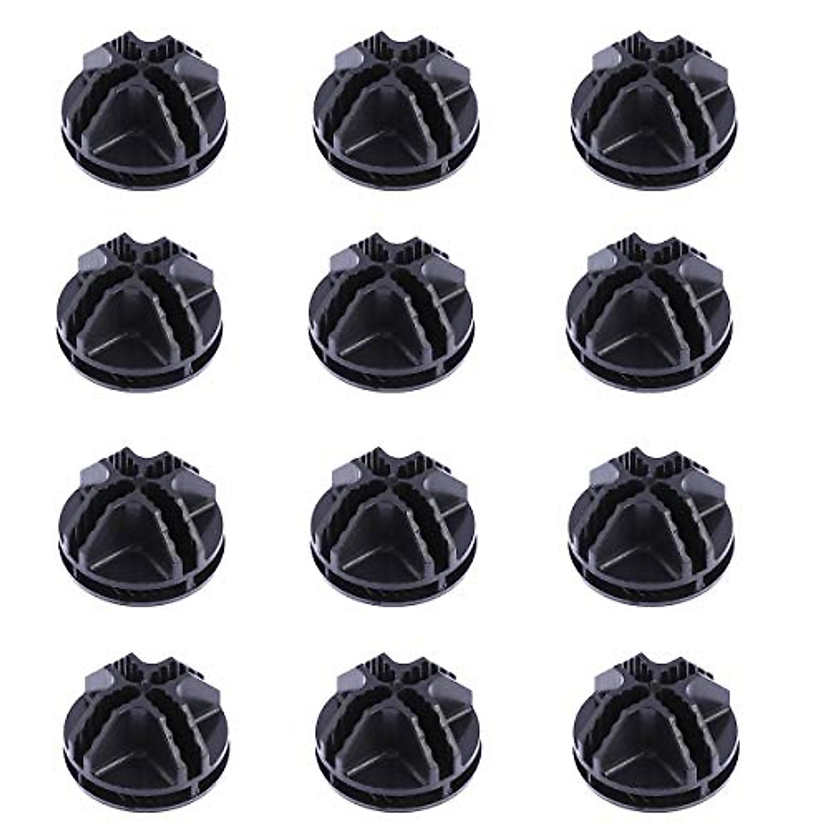 OUNONA 20 Pcs Wire Cube Plastic Connectors for Cube Storage Shelving and Cabinet Modular Organizer Closet Clasp Buckle Clip (Black)