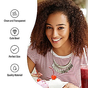 MT Products 8 oz. Clear Plastic Disposable Banana Split Boats/Perfect Size/Great Party Dish (30 Pieces) - Made in The USA