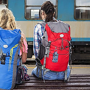 24 Pieces Travel Bottle Keychain Holder Set, 12 Pcs 30ml Empty Plastic Bottle 12 Pcs Colorful Keychain Holders, for Soap, Lotion, and Liquids, Kids Men Women Flip Cap Reusable Beauty Bottle