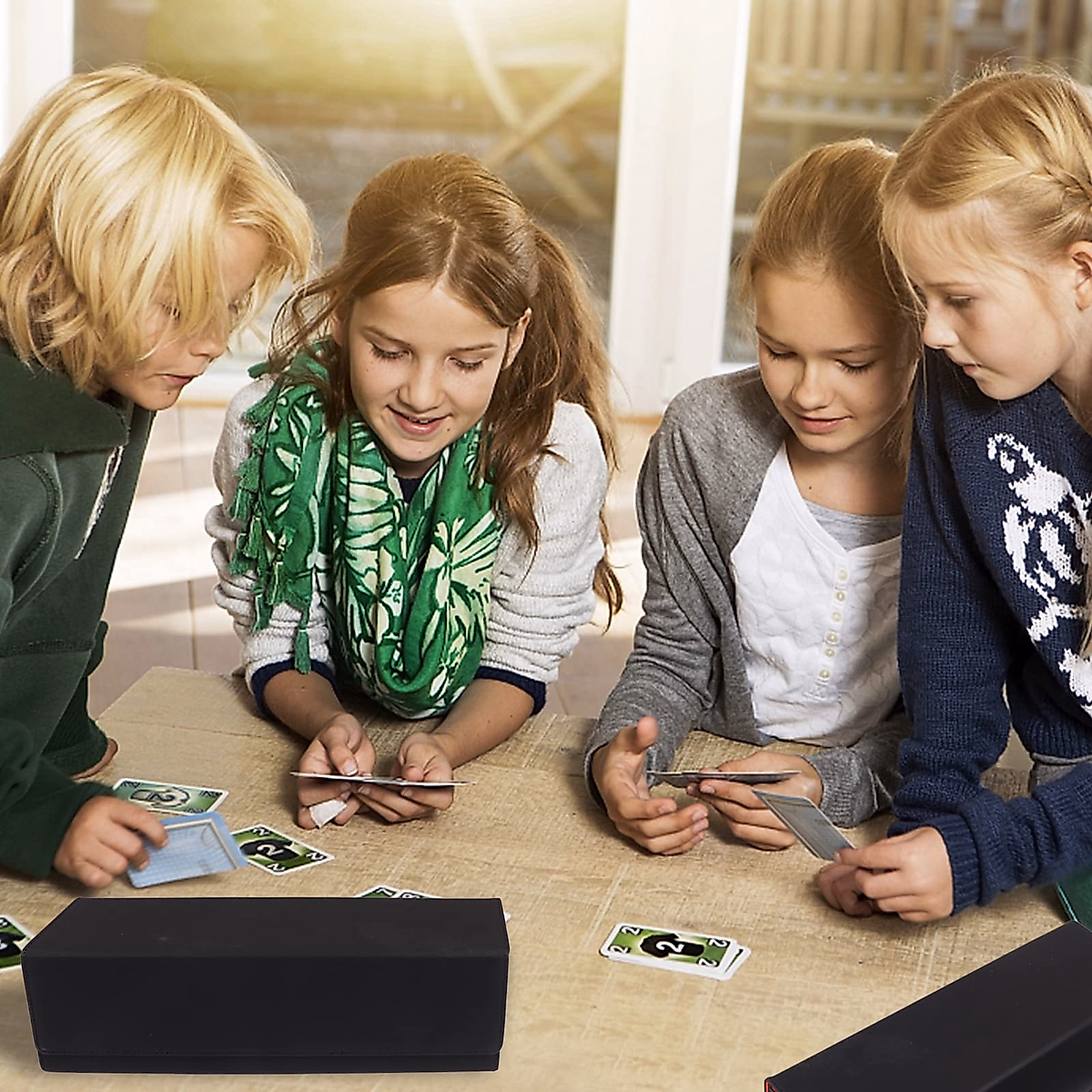 2 Pcs Card Toploader Storage Trading Cards Holding Box for 100+ Cards Storage Boxes for Magic Cards Baseball Cards Trading Cards Card Sleeve Collector Case Organizer Containers