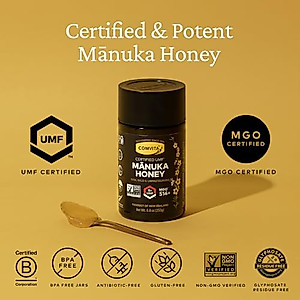 Comvita Manuka Honey (UMF 15+, MGO 514+) New Zealand’s #1 Manuka Brand | Superfood for Gut & Immune Support | Raw, Wild, Non-GMO | 8.8 oz