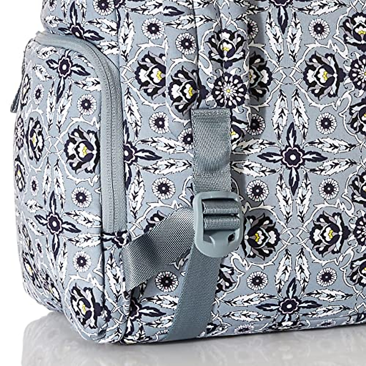 Vera Bradley Women's Cotton Utility Backpack, Plaza Tile - Recycled Cotton, One Size