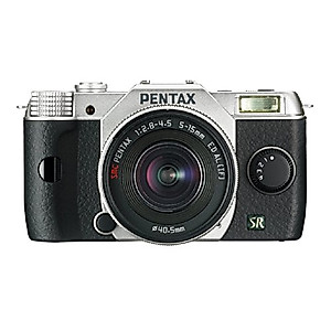 Pentax Q7 12.4MP Mirrorless Digital Camera with 02 Standard Zoom 5-15mm f2.8-4.5 Lens (Silver)