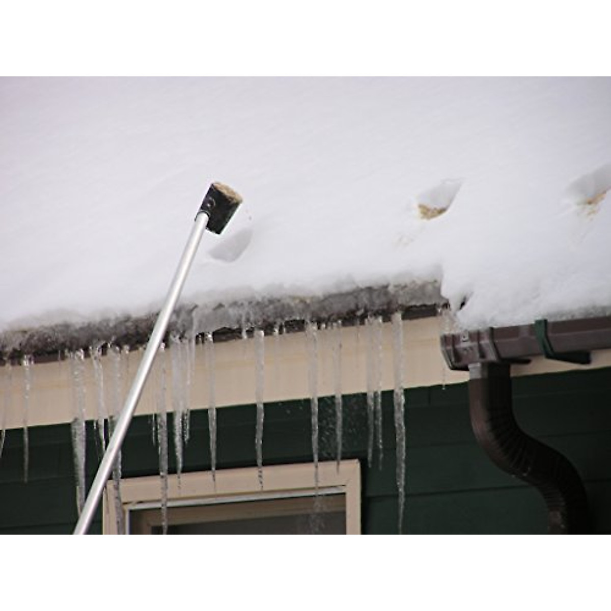 ICE MELT Cup First TIME Home Owners: Prevent ICE DAMS, USE The ICE MELT Cup, Threaded Handle