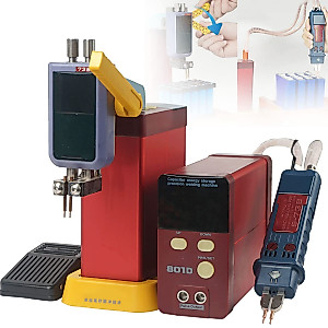 RCBDBSM Industrial Energy Storage Battery Welding Machine 12 KW Battery Spot Welder for 18650 14500 Lithium Battery Pack Building Portable Precision Spot Welding Equipment