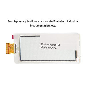 3 Inch e Paper Screen Display Module, SPI Control Interface, 400×168 Resolution, 180° Viewing Angle, No Backlight Required, Electronic Ink Screen for Rpi, Jetson Nano, STM32