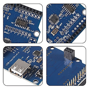 AITRIP 2PCS USB Host Shield Compatible with Arduino UNO MEGA 2560 1280 Support Google Android ADK USB HUB