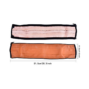 DAYSTART PU Leather Handlebar Cover Compatible with Babyzen Yoyo Yoya Stroller Armrest Bumper Bar, Baby Pram Accessories Stroller, Brown