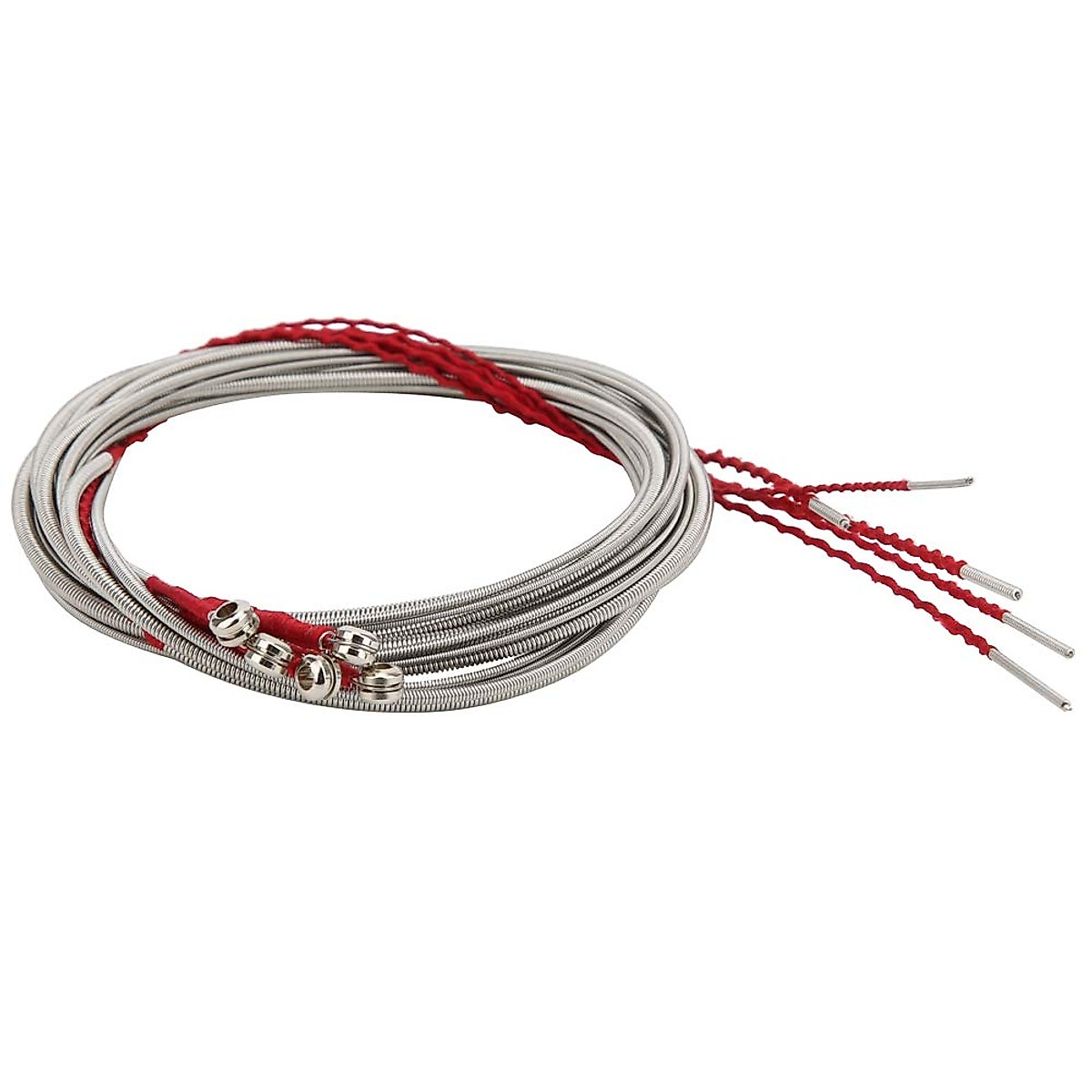 5Pcs Bass String, Steel Bass Strings Set Bass Parts Musical Instrument Accessories for Guitar Beginner Electric guitar accessories