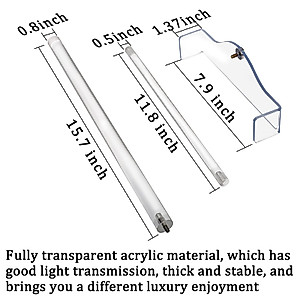 MrCarbon Acrylic Chip Rake, Fully Transparent, Casino Grade Pro Rake for Blackjack,Texas Hold'em,Telescopic Roulette Casino Poker