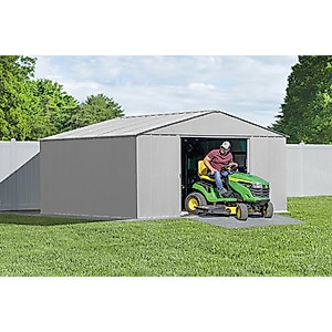 Arrow Classic Metal Shed, 14 x 12, Flute Grey