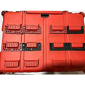 NyVoozy Milwaukee Packout Cleats, 16PCS Cleat 'n' Feet Cleats Compatible with Milwaukee Packout System, MountTool Box Storage System Anywhere (Red)