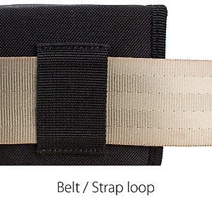 Pro Tec Protec Trumpet/Small Brass Multiple (3-Piece) Nylon Mouthpiece Pouch with Zipper Closure, Model A219ZIP,Black