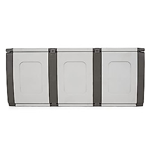 Homeplast Bold Indoor Outdoor Plastic Storage Trunk Resin Deck Box for Storing Pillows, Patio Cushions, and Firewood, 79 Gallon Capacity, Gray/Anthracite