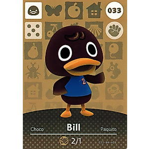 Animal Crossing Happy Home Designer Amiibo Card Bill 033/100