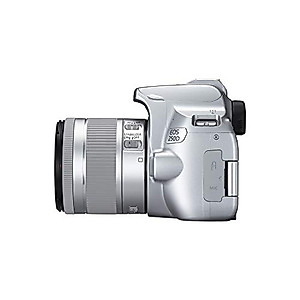 Canon EOS 250D (Rebel SL3) DSLR Camera w/ 18-55mm is STM Lens (Silver) (International Model) (Renewed)