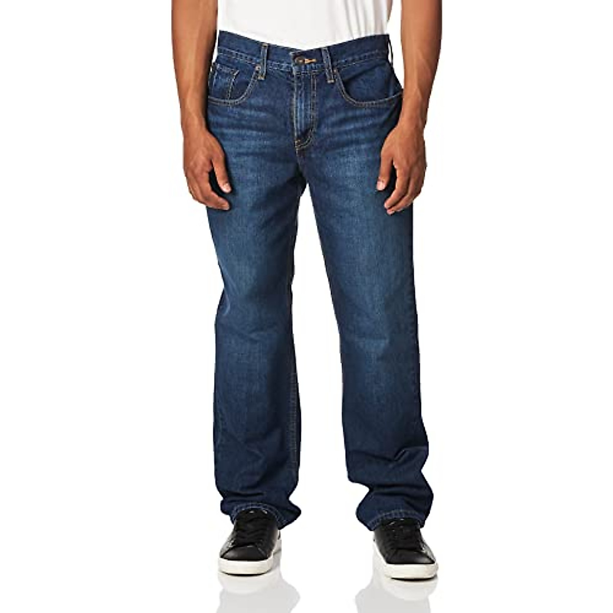 Nautica mens Straight Light Cross Hatch jeans, Coastal Patrol, 36W x 32L US