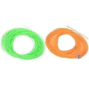 Fly Fishing Floating Line with Welded Loop,Strong Nylon Fly Line Floating Shooting Line,Welded Loops Fly Line Spool Fishing Tackle Accessory for Freshwater Saltwater(Verde)