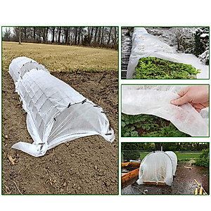 Plant Covers Freeze Protection 0.9oz 8Ft x 24Ft Rectangle Plant Cover for Cold Protection,Season Extension