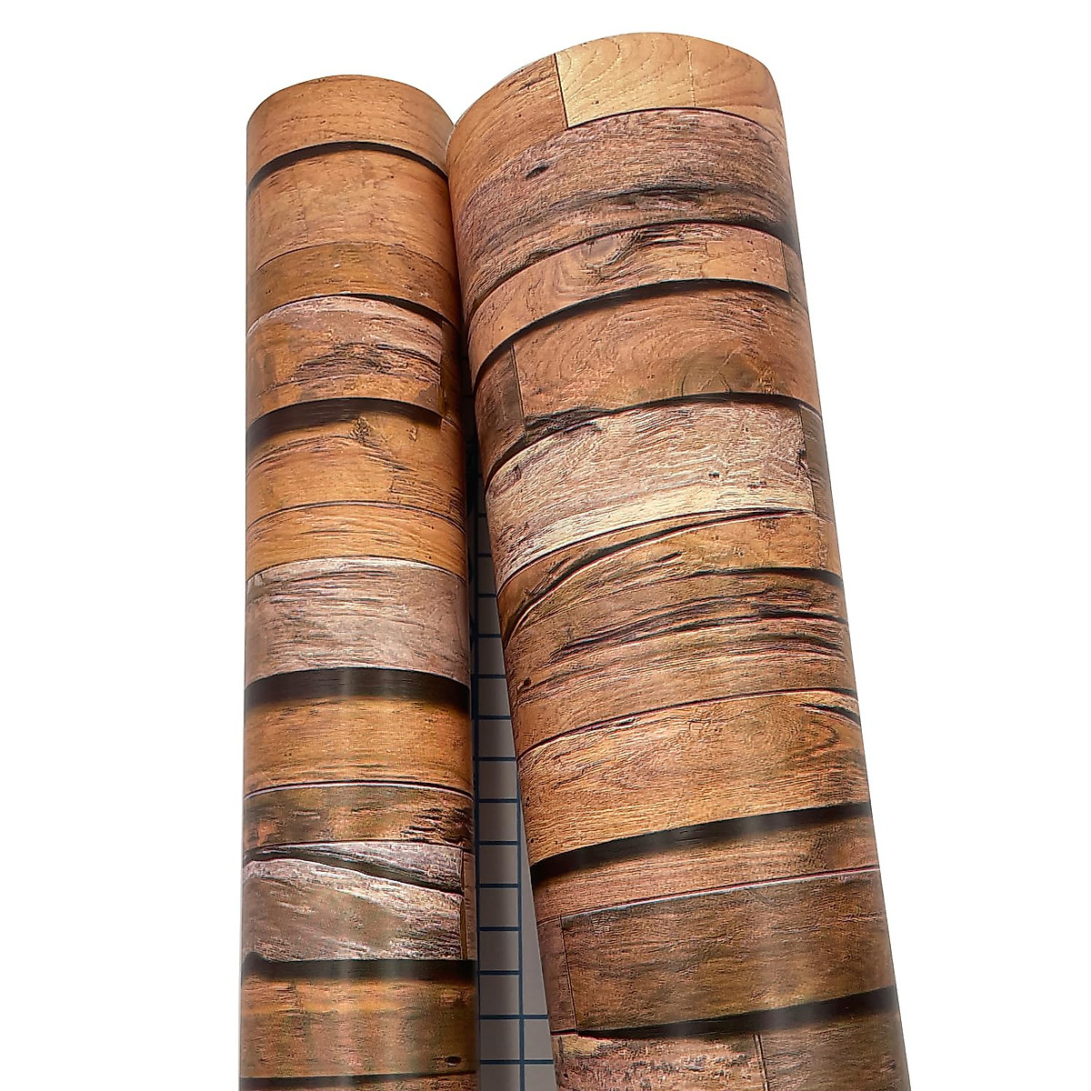 Yifely Self-Adhesive Shelf Liner Removable Tabletop Protect Paper for Covering Rent House Shelving Drawers, Rustic Wood Grain, 17.7 Inch by 9.8 Feet