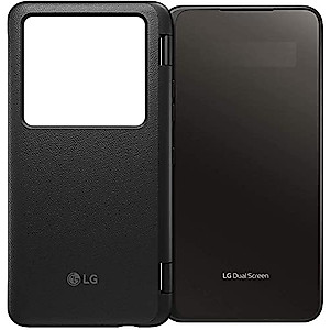 LG V50 Dual Screen Case - DualScreen 6.2" OLED FHD Display Case for LG V50 ThinQ 5G Smartphone, Original Cover LM505N (Case Only) - Black
