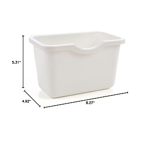 shlutesoy Multi-Function Kitchen Cabinet Door Plastic Basket Hanging Trash Can Waste Bin Garbage Bowl Box