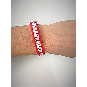 VetFriends.com Remember Everyone Deployed RED Silicone Bracelet Until They All Come Home (Qty 2)