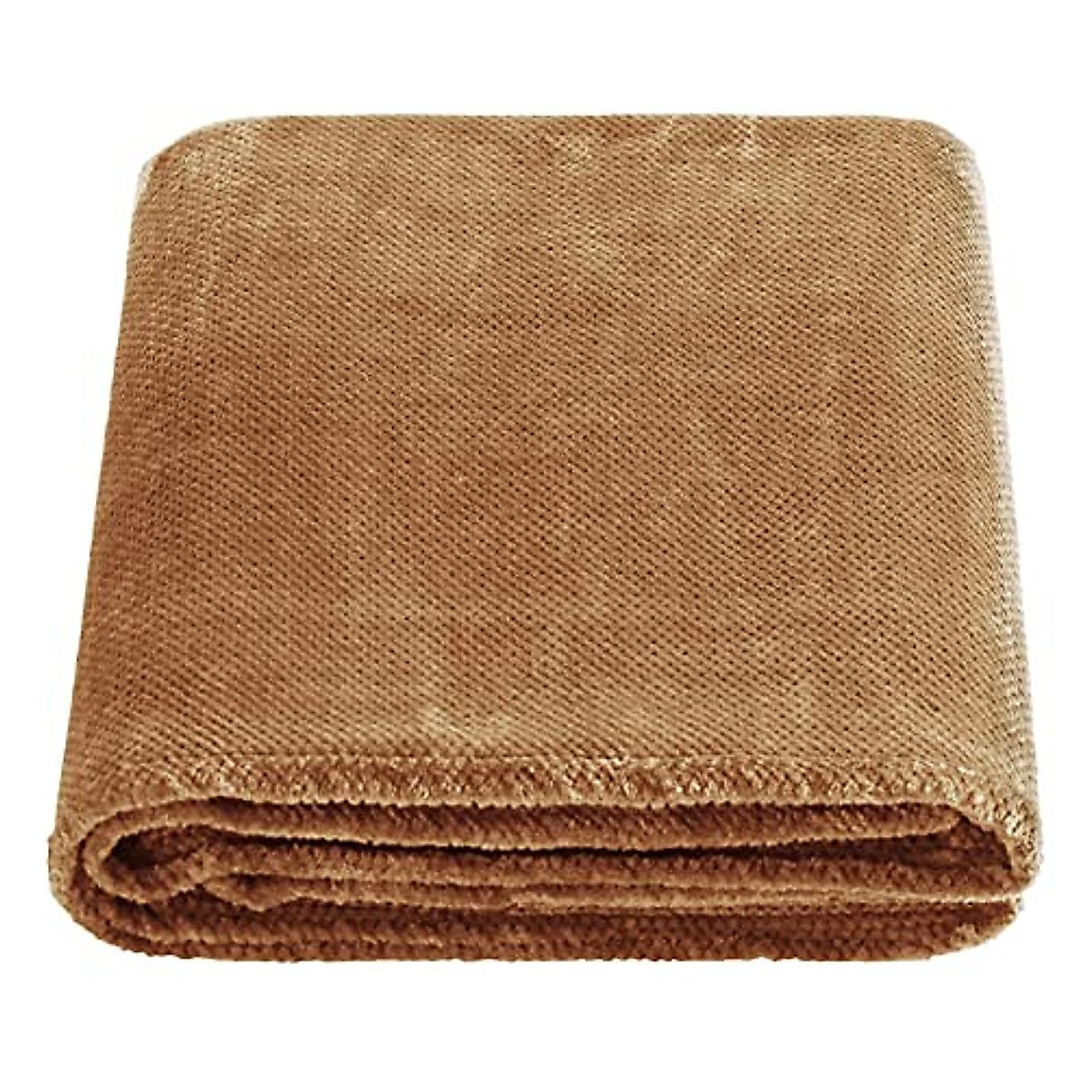 SOCHOW Flannel Fleece Throw Blanket with Super Soft Waffle Textured Patterns, No-Shedding Warm, Lightweight, Versatile for All Seasons, Perfect for Bed Sofa Couch (50 x 60 Inches), Camel