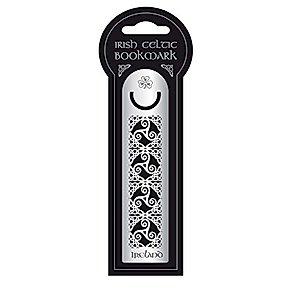Irish Metal Bookmark With Celtic Knotwork, Ireland & Spiral Design