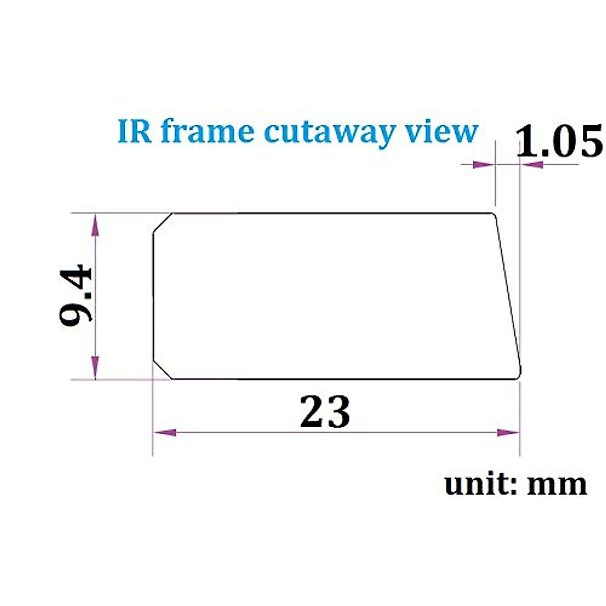 DeYoWo 46 Inch Interactive 10 Points Infrared IR Touch Screen Overlay Frame Free Driver