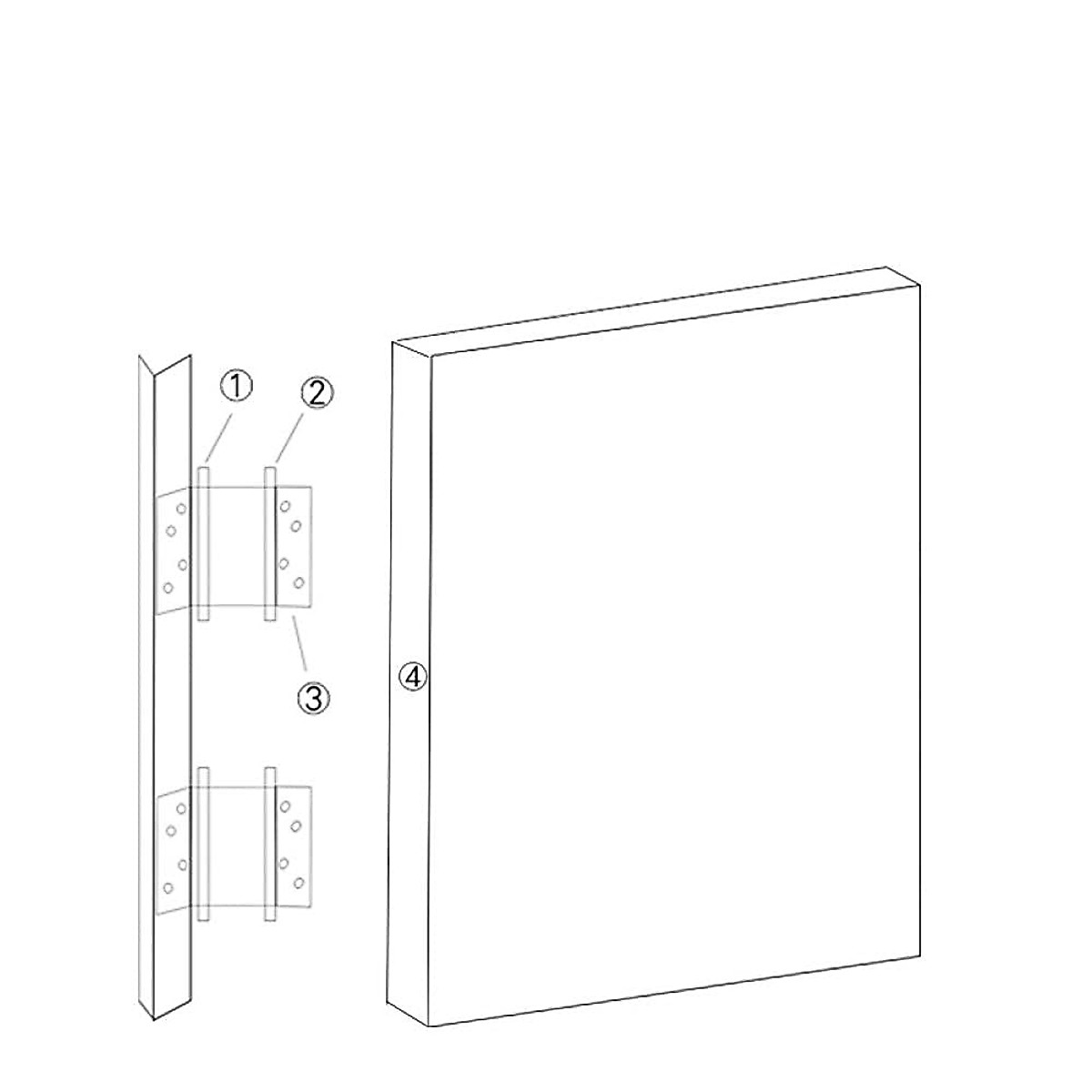 Iron Hinges,Antique Hinges, 2Pcs Stainless Steel Double Opening Spring Hinge Two Way Free Door Fence Automatic Closing Hinge Hinge 5 Inch Single Bomb (Color : 5 Inch Single Spring)