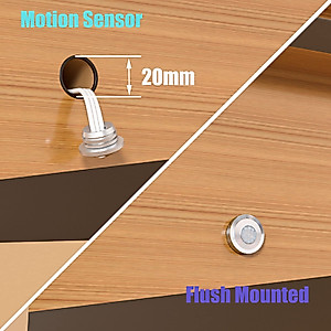 KOMIGAN Intelligent Motion Sensor Cascading Style LED Stair Lighting Kit KMG-3233, 23.6 Inch (60 cm) Length Aluminum LED Light Bar (Warm White 3000K, 16 Stairs)