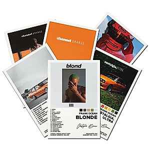 Bkioqoh A Set of 6 canvas posters,Frank Poster Ocean Blonde Poster Channel Orange Poster Nostalgia Ultra Poster 6 Piece Set,8x12IN Canvas Prints Unframed Set of 6