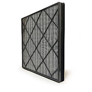 Nispira HE400 True HEPA Filter Replacement with Activated Carbon Infused Advanced Odor Lock For Shark Air Purifier 4 Fan HE401 HE402 HE405, 1 Pack