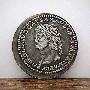 Ancient Roman King Silver Coin Silver Dollar Roman King Nero CLAVDIVS Coin Antique Coin Collection Process Substitutes for Exquisite Handicraft Currencies