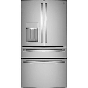 GE Profile PVD28BYNFS 36" 4-Door French Door Refrigerator with 27.6 cu. ft. Total Capacity in Fingerprint Resistant Stainless Steel