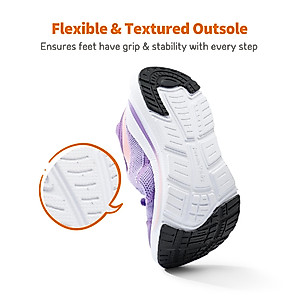 DREAM PAIRS DREAM PAIRS Boys Girls Shoes Kids Tennis Slip on Running Athletic Walking Sneakers for Little/Big Kid Purple Size 2 Little Kid SDRS2334K