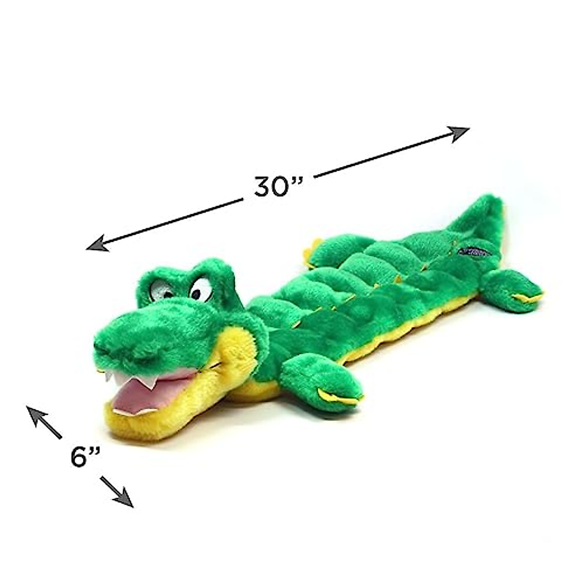 Outward Hound Squeaker Matz Plush Gator Dog Toy, XL