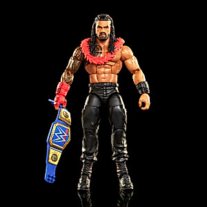 Mattel WWE Roman Reigns Elite Collection Action Figure with Accessories, Articulation & Life-like Detail, Collectible Toy, 6-inch