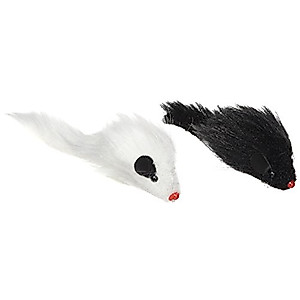 Ethical Twin Plush Mice Cat Toy with Rattle, 2-Pack
