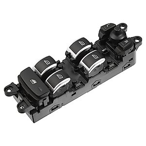X AUTOHAUX 31415675 Car Master Power Window Switch Front Driver Side for Volvo S60 2011-2018 for Volvo XC60 2009-2017