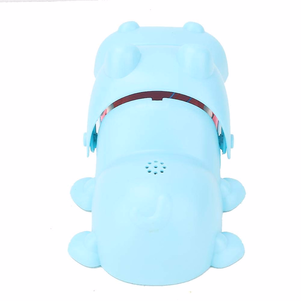 Finger Biting Toys,Cute Cartoon Hippo Mouth Pressing Teeth Relieve The Pressure Toy Party Daring Challenge Game Funny Toy for Adults Kids (Blue)