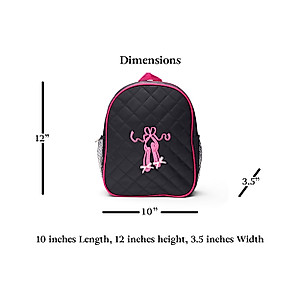 Girls Dance Backpack Bag Ballet Tap with Padded Straps Medium 4-9 Backpack